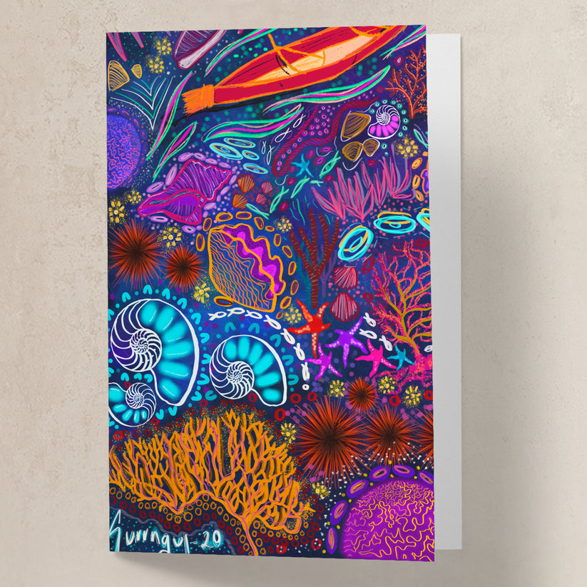 'Garbuu' Greeting Card – gurrngul art